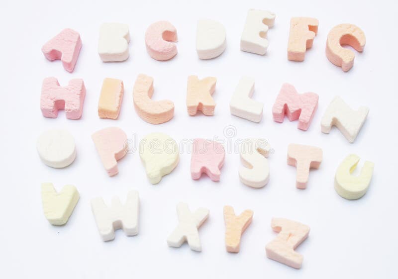 Sweet alphabet stock image. Image of flavour, pink, pastel - 12729373