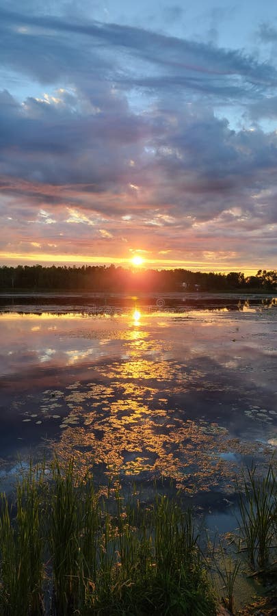 Sweet amazing sunset stock image. Image of night, morning - 232810675