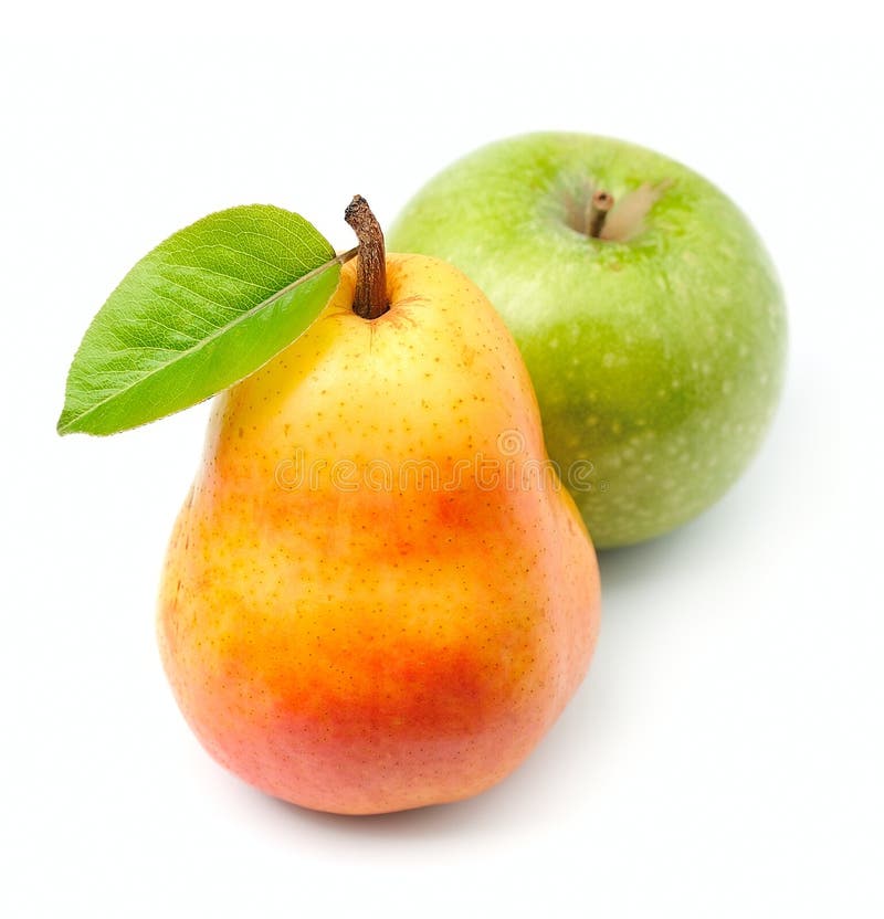Sweet apples and pears stock image. Image of food, pears - 53655861