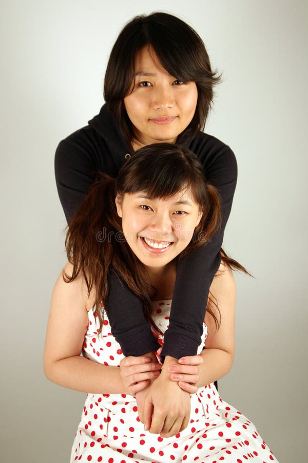 Sweet Asian Chinese girls stock image. Image of colors - 6888635