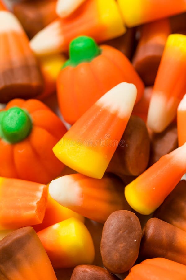 Sweet Autumn Candy Corn Mixture Stock Image - Image of holiday, sweet ...
