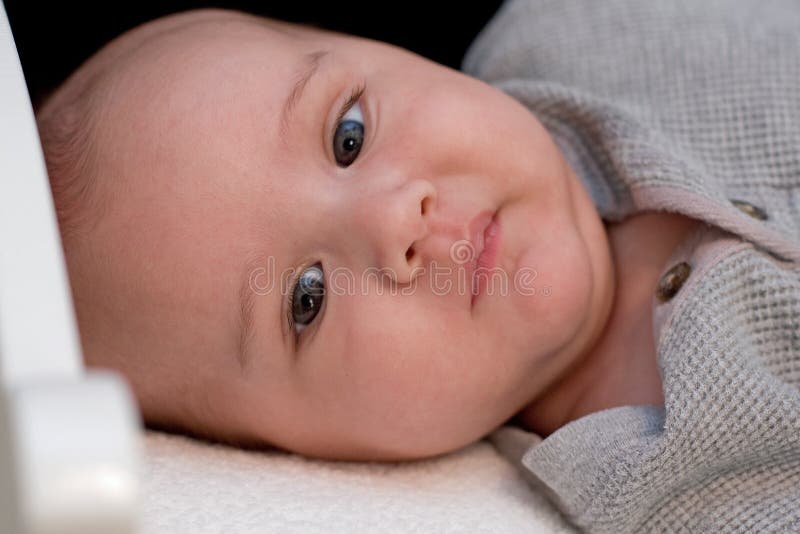 Sweet baby face stock image. Image of love, comfortable - 12689445