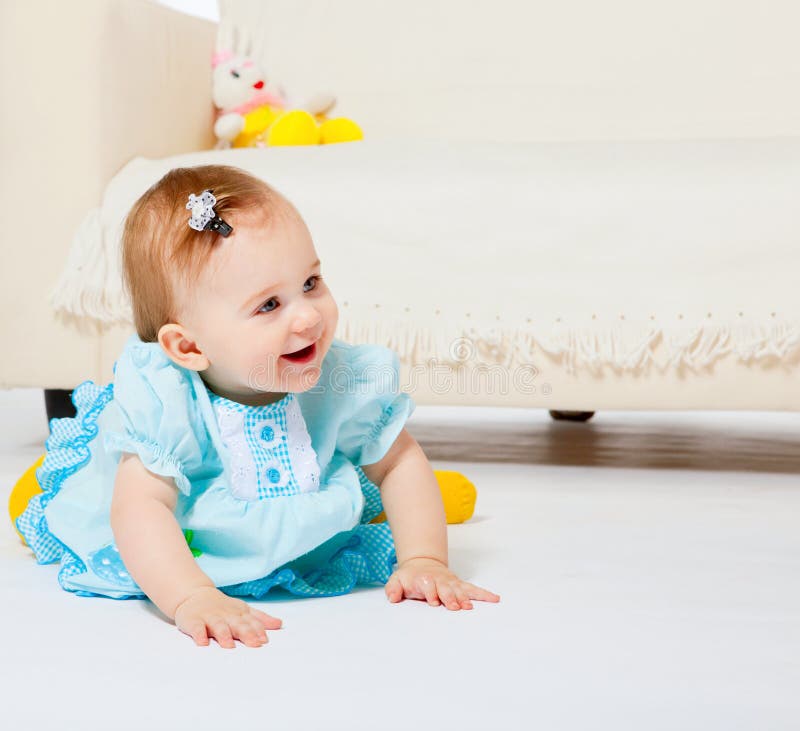 Sweet baby face smiling stock image. Image of beautiful - 16842911