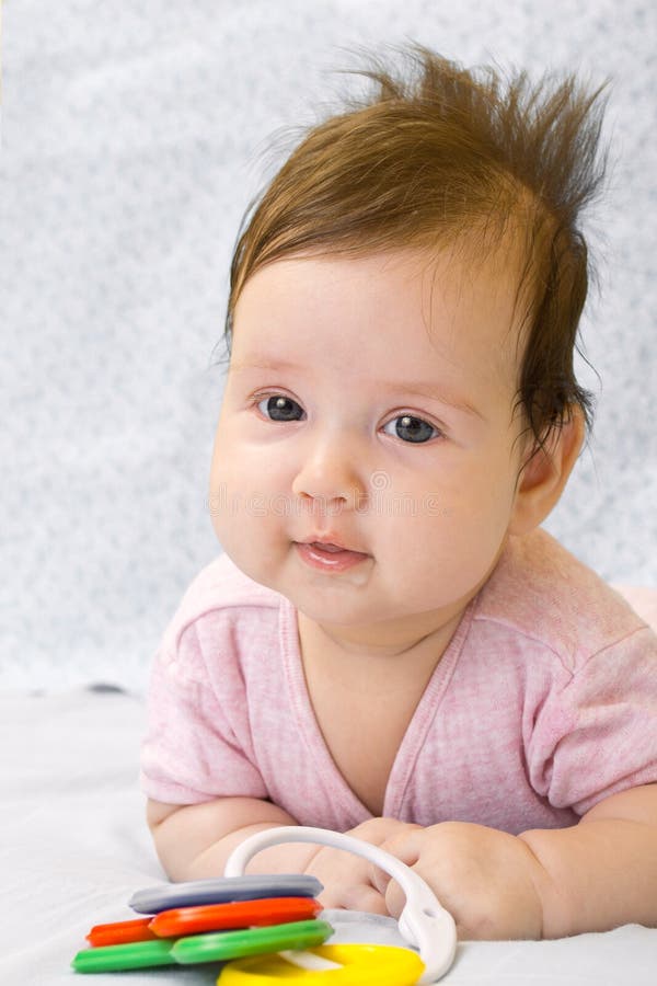 Sweet baby girl stock image. Image of cheerful, lovely - 23164441