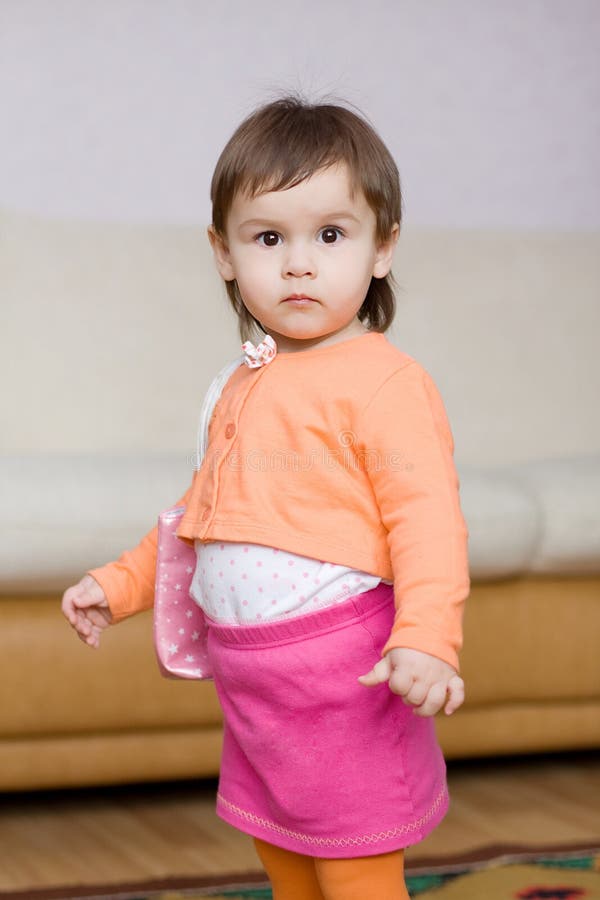 Sweet baby girl stock image. Image of happiness, portrait - 9200185