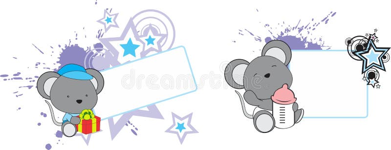 Sweet Mouse Married Cartoon Background Stock Vector - Illustration of ...