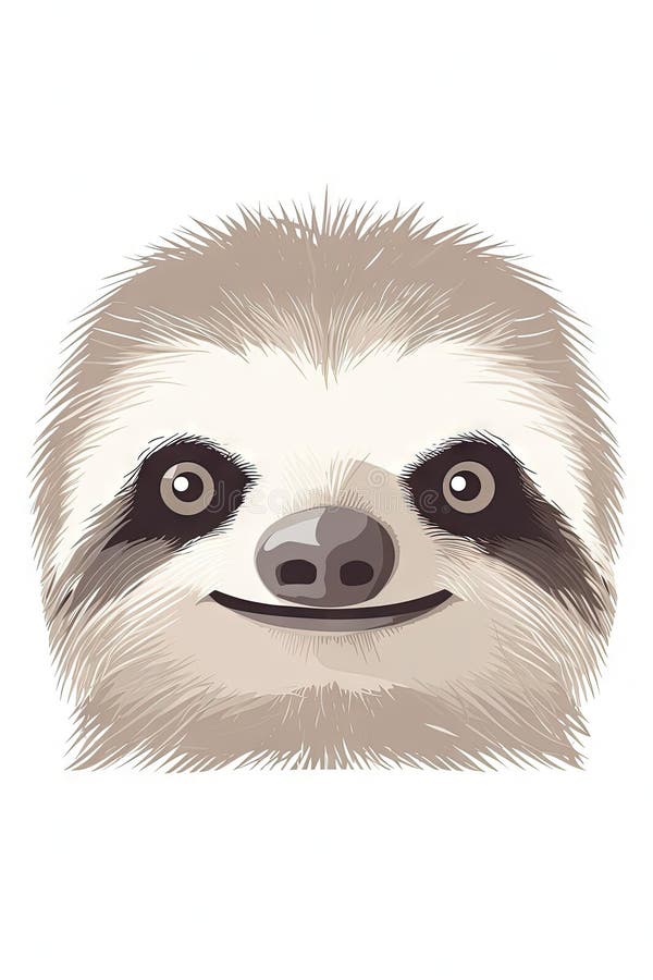 Sweet Baby Sloth Illustration for Invitations and Posters. Stock ...