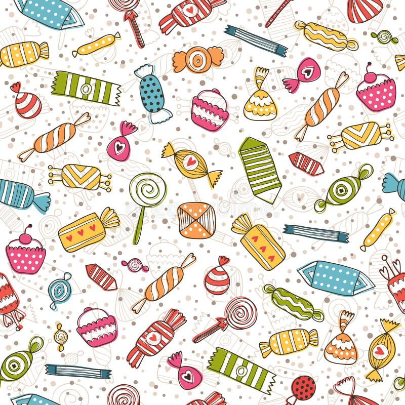 Sweet background stock vector. Illustration of collection - 44210681