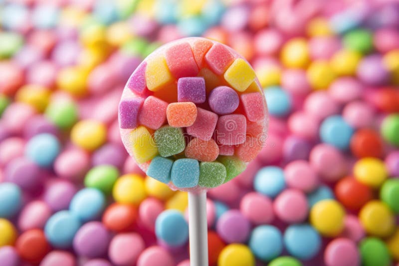 Sweet Background with Colorful Candy Pops: a Delightful Array of ...