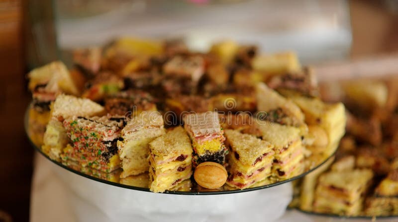Sweet banquet table stock photo. Image of sweet, dish - 157072658