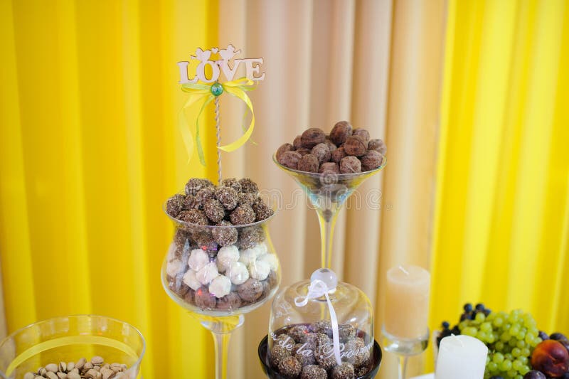 Sweet banquet table stock photo. Image of dish, reception - 157072690