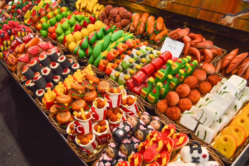 Sweet in Barcelona stock image. Image of sweet, market - 57074897