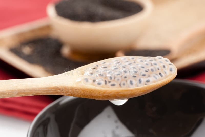 Sweet basil seeds stock photo. Image of closeup, herbal - 161740576