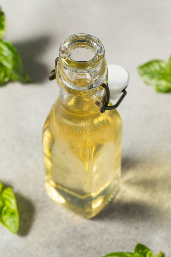 Sweet Basil Simple Syrup stock image. Image of liquid - 324615075