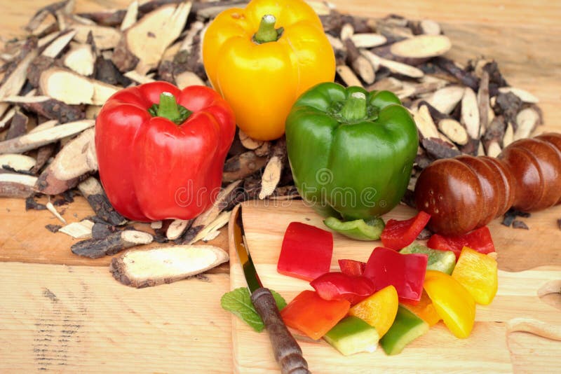 Sweet Bell Pepper Fresh Organic. Stock Image - Image of nutrition ...