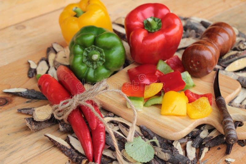 Sweet Bell Pepper Fresh Organic. Stock Photo - Image of ingredient ...
