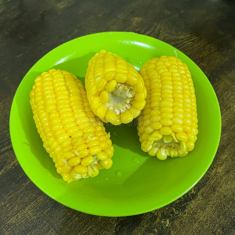 Sweet boiled corn stock photo. Image of delicious, objects - 260507464