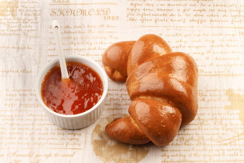 Sweet bread and jam stock image. Image of breakfast, food - 37772007