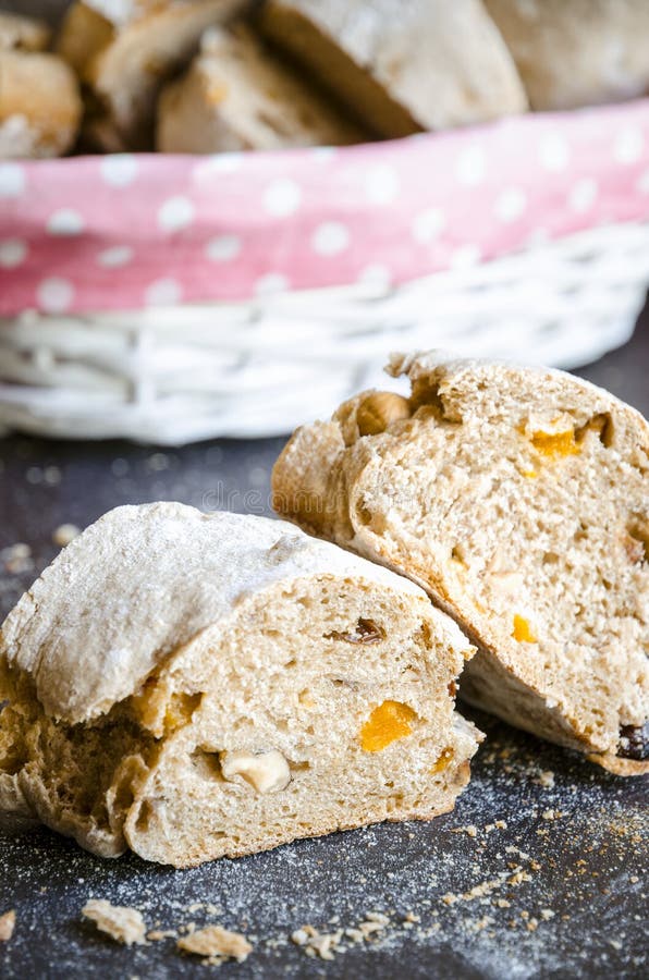 Sweet bread stock image. Image of brown, stollen, icing - 48214453