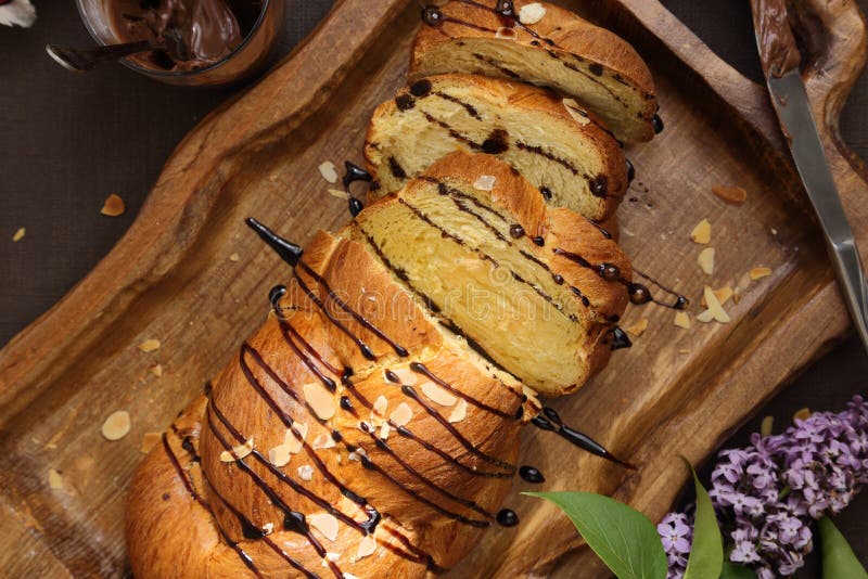 Sweet brioche bread stock image. Image of cozonac, seasonal - 40042577
