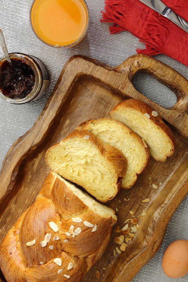 Sweet brioche bread stock photo. Image of loaf, decoration - 40042322