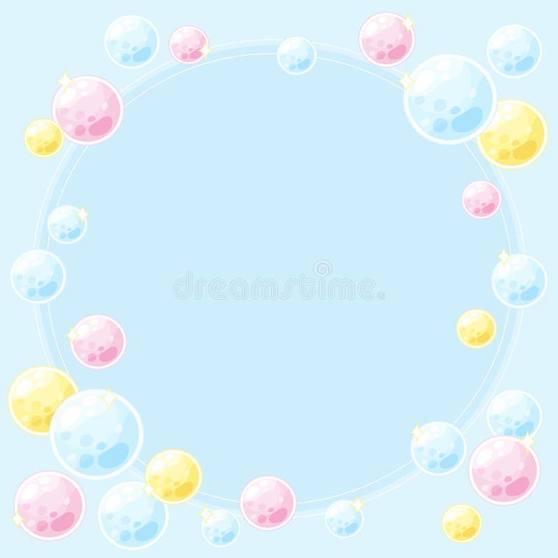 Sweet bubble party frame 1 stock vector. Illustration of poster - 356543080