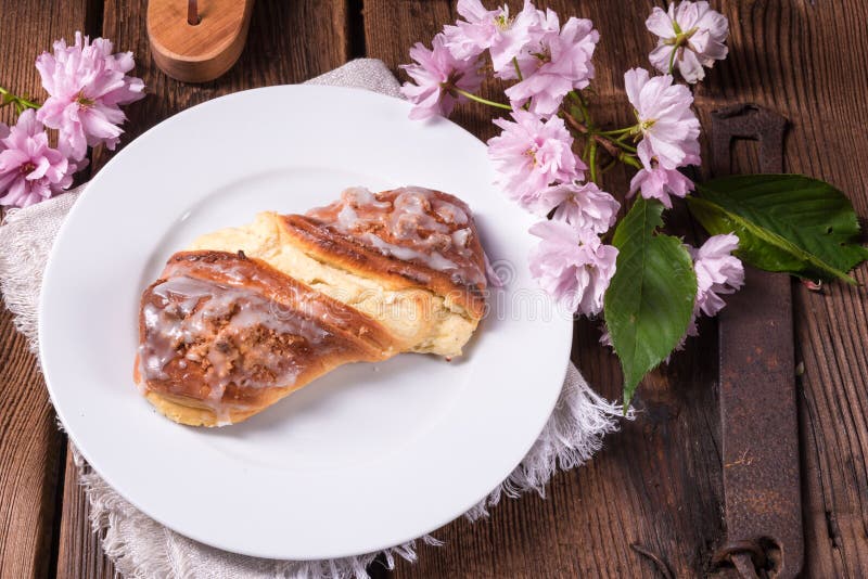 Sweet buns stock image. Image of golden, buns, cream - 71682867