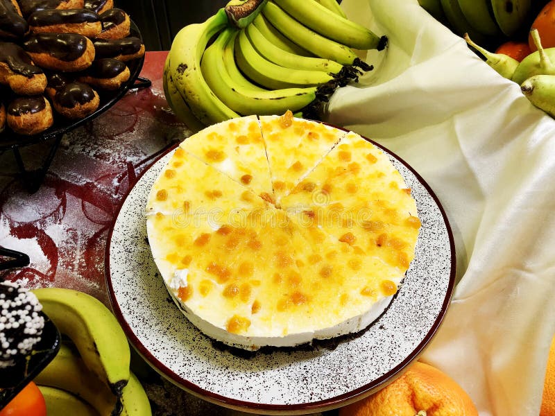 Sweet Cake and Dessert, Delicious Appetizers for Party Stock Photo ...