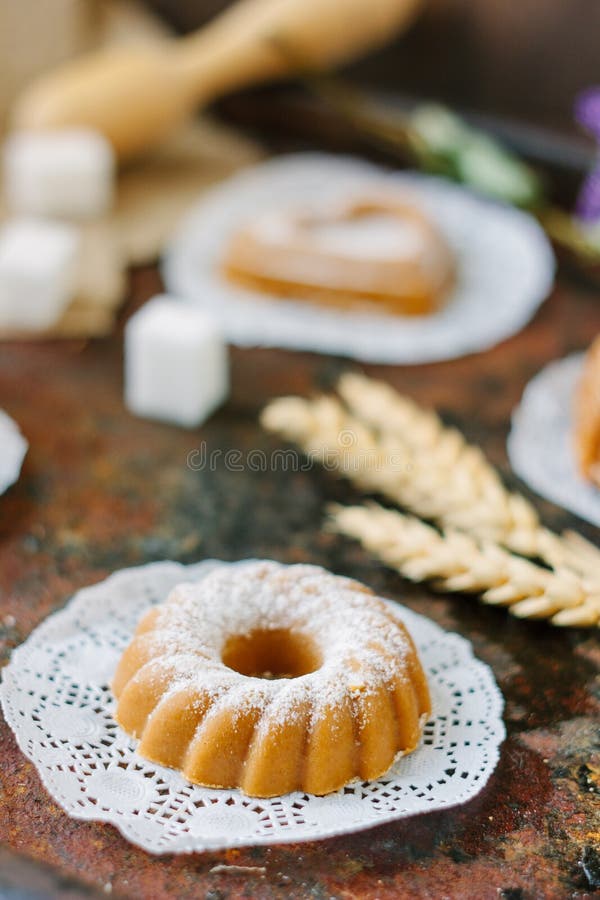 Sweet Cake in Form of Circle. Stock Photo - Image of wheat, small ...