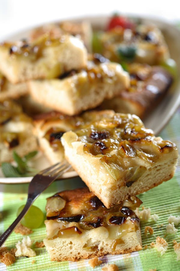 Sweet cake with grapes stock photo. Image of arrange, fork - 2505772