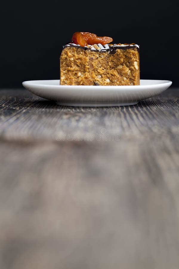 Sweet Cake in the Shape of a Cylinder Stock Photo - Image of tasty ...