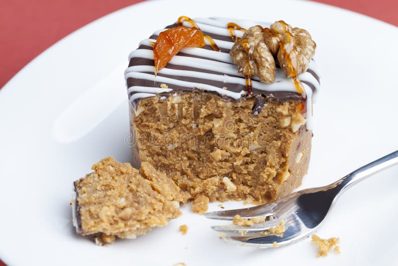 Sweet Cake in the Shape of a Cylinder Stock Photo - Image of dairy ...