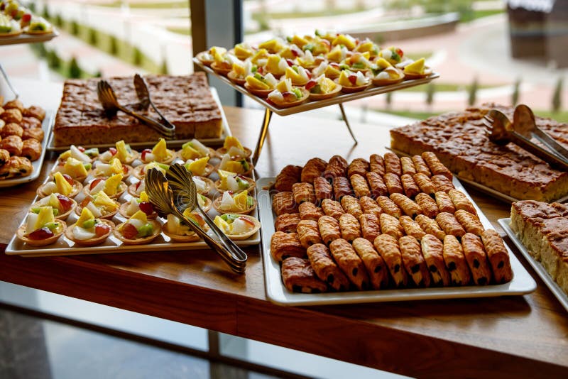 Sweet Cakes on Event Catering Stock Image - Image of cake, candy: 163479097