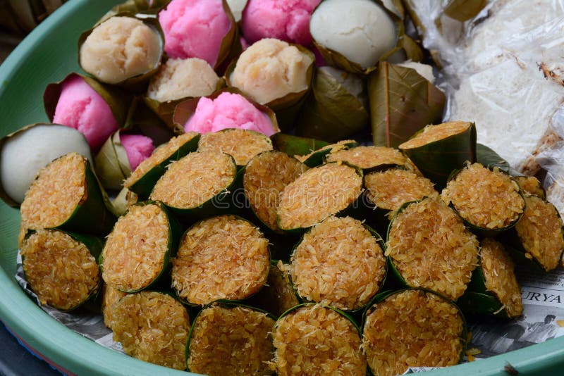 Sweet Cakes at the Market in Bali, Indonesia Stock Photo - Image of ...