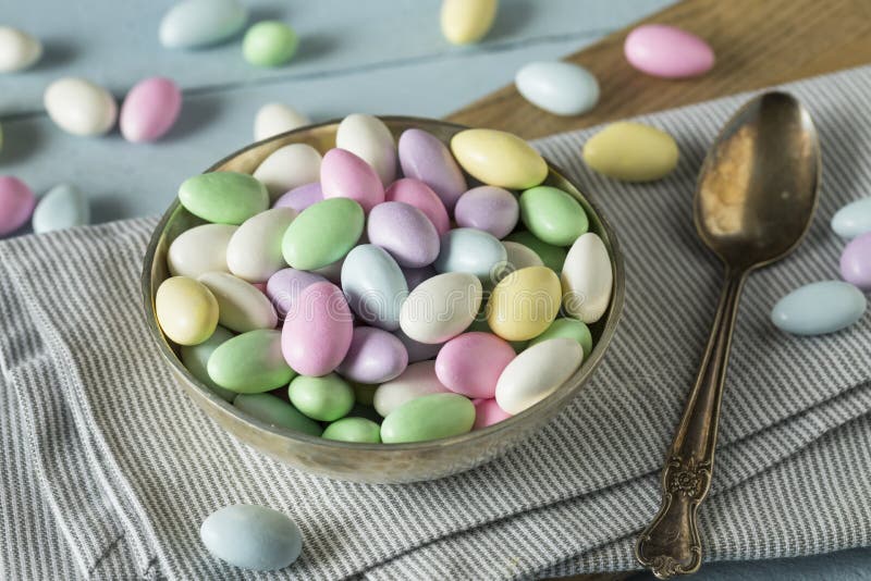 Sweet Candied Jordan Almonds Stock Photo - Image of celebration, almond ...