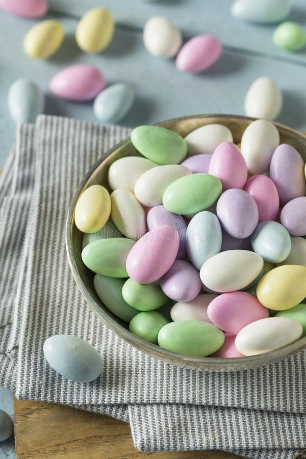 Sweet Candied Jordan Almonds Stock Image - Image of jordan, dessert ...