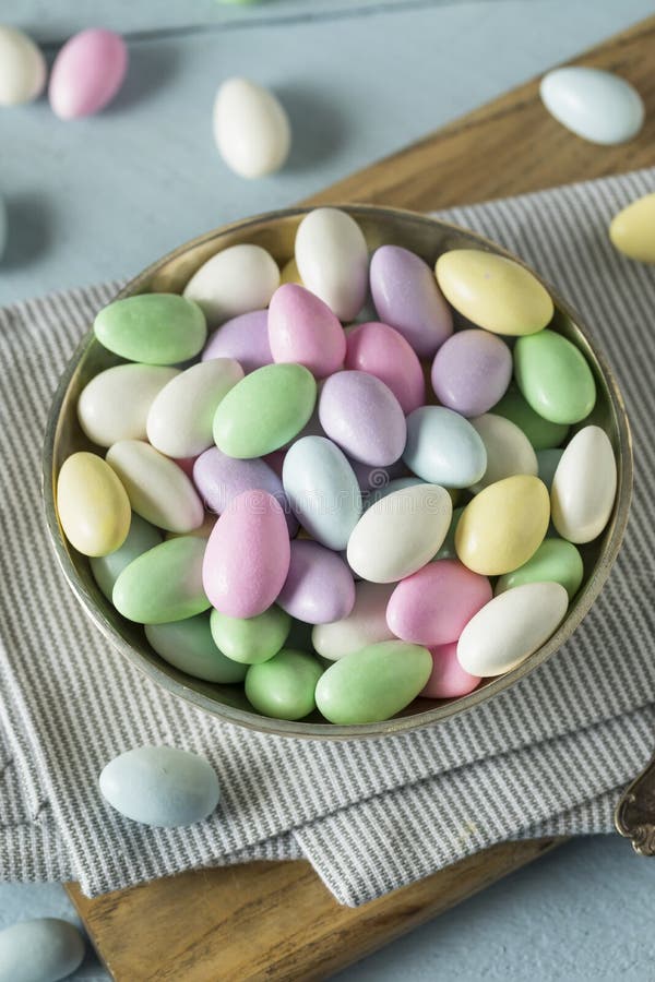 Sweet Candied Jordan Almonds Stock Image - Image of crunchy, almonds ...