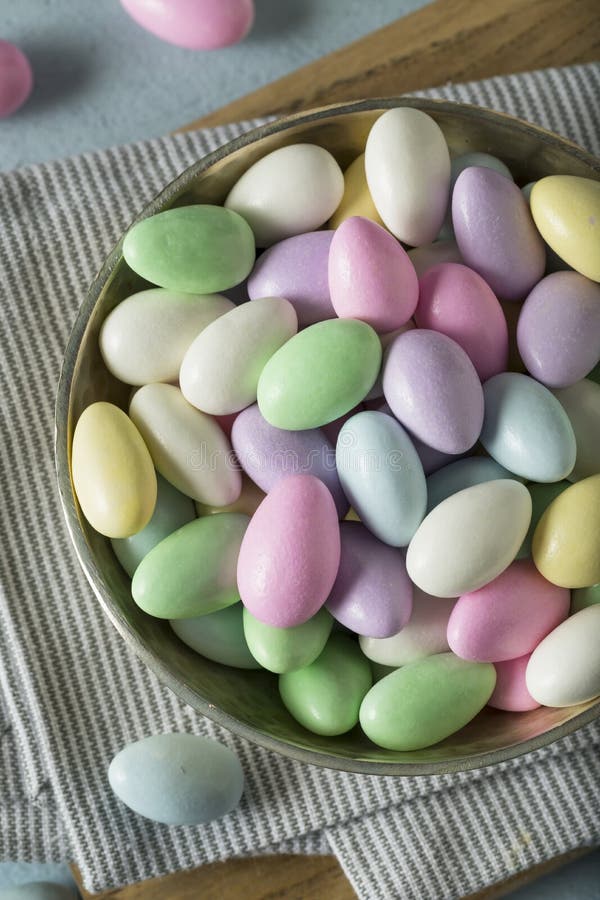 Sweet Candied Jordan Almonds Stock Image - Image of colorful ...