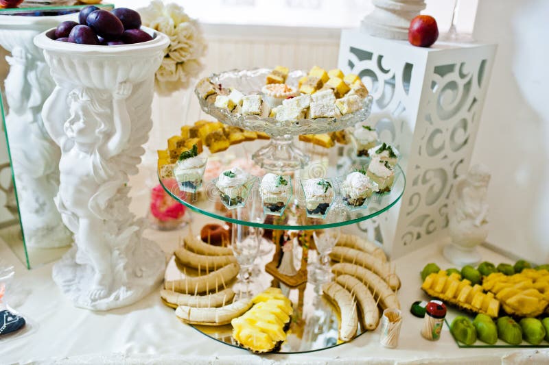 Sweet candies and cupcakes stock image. Image of buffet - 61601975