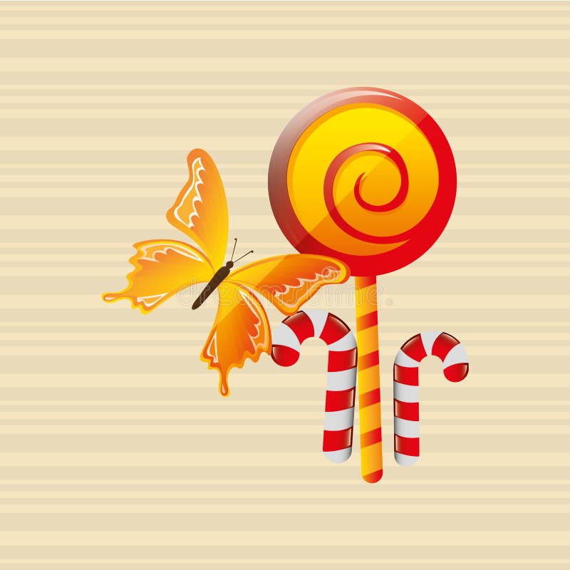 Sweet candies design stock illustration. Illustration of graphic - 69753876