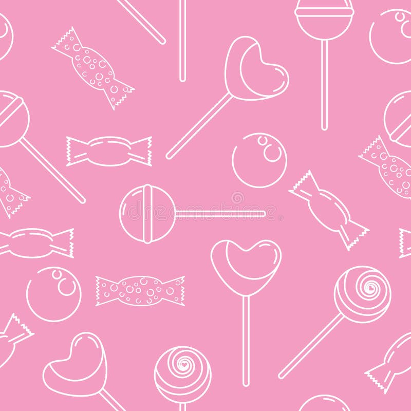Sweet Candy Background Illustration Stock Vector - Illustration of ...