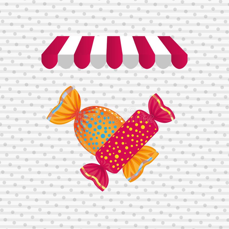 Sweet candy design stock illustration. Illustration of silhouette ...