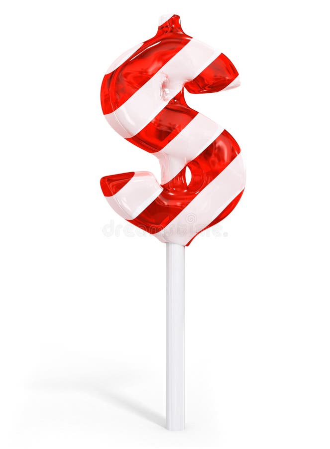 Sweet Candy Dollar Business Money Symbol Stock Illustration ...