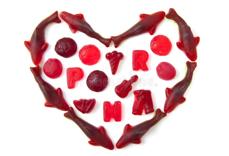 Sweet candy heart stock image. Image of figures, snack - 25481325