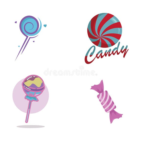 Sweet Candy Icon Illustration Vector Stock Illustration - Illustration ...