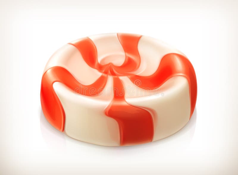 Caramel Candy Smiling Character Isolated. Bonbon Stock Vector ...