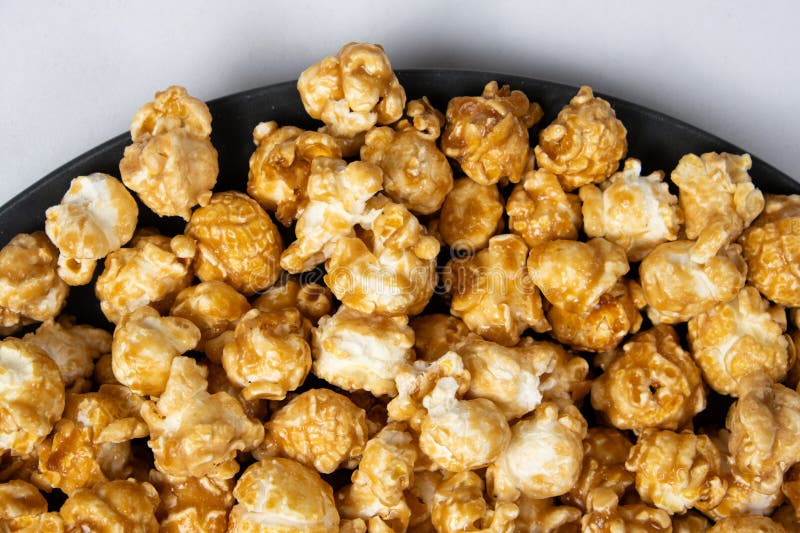 Sweet Caramelized Popcorn Top View Close Up Stock Photo - Image of ...