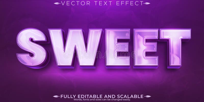 Sweet Cartoon Text Effect, Editable Comic and School Text Style Stock ...