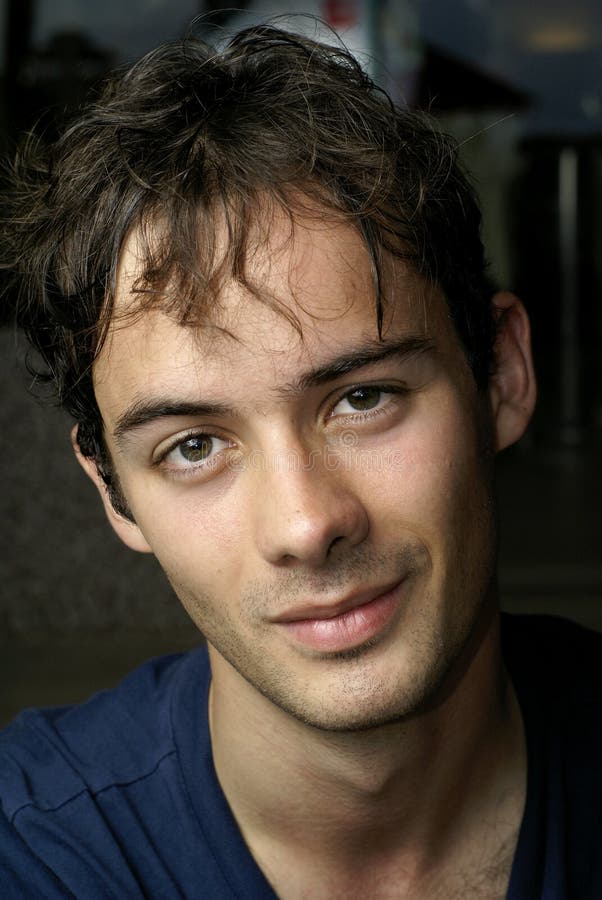 Sweet caucasian man stock image. Image of smile, young - 5693703