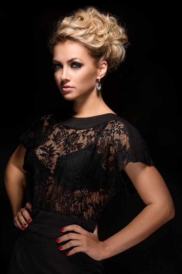 Sweet and Charming Lady with Unknown Secrets Stock Image - Image of ...